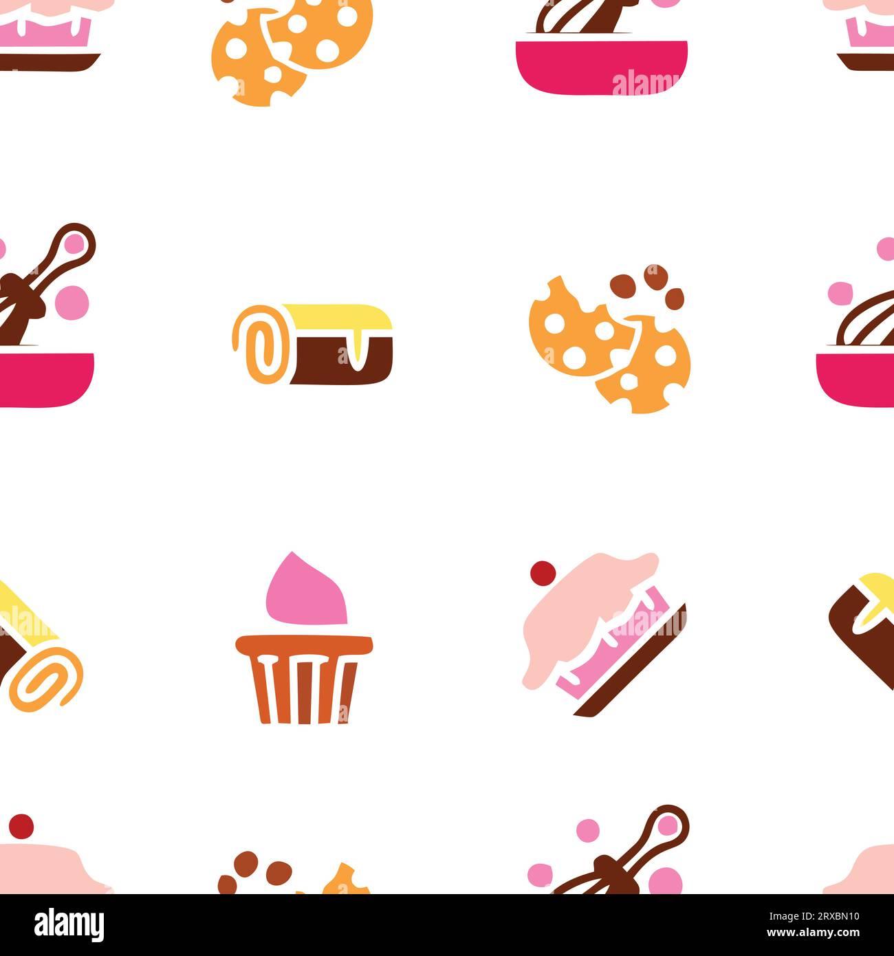 Colorful ice cream abstract Stock Vector Images - Alamy