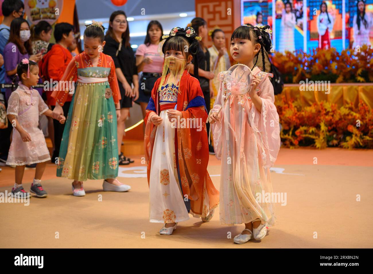 Kuala Lumpur, Malaysia. 24th Sep, 2023. Children wearing Hanfu, an ...