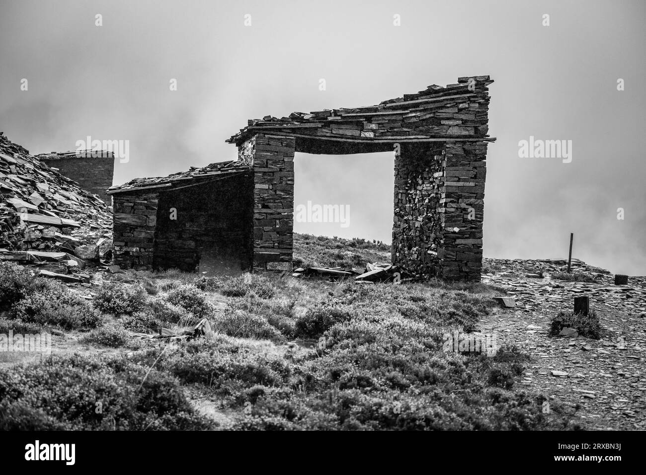 Views of Dinorwic Slate Quarry, situated between the villages of ...