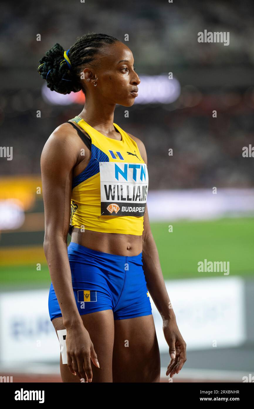 Sada Williams of Barbados competing in the 400m semi-finals at the ...