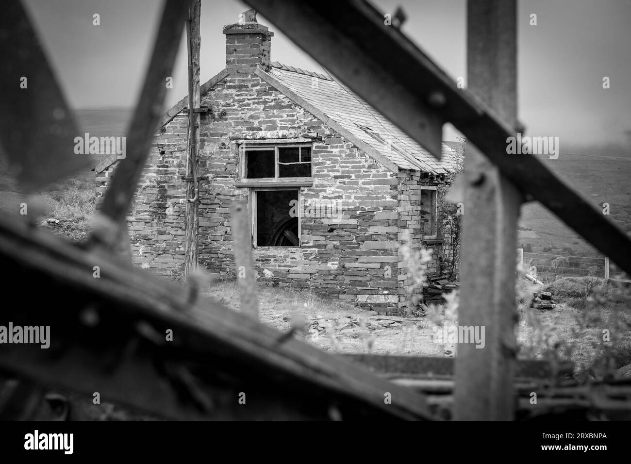 Views of Dorothea Slate Quarry, situated near the villages of Nantlle ...