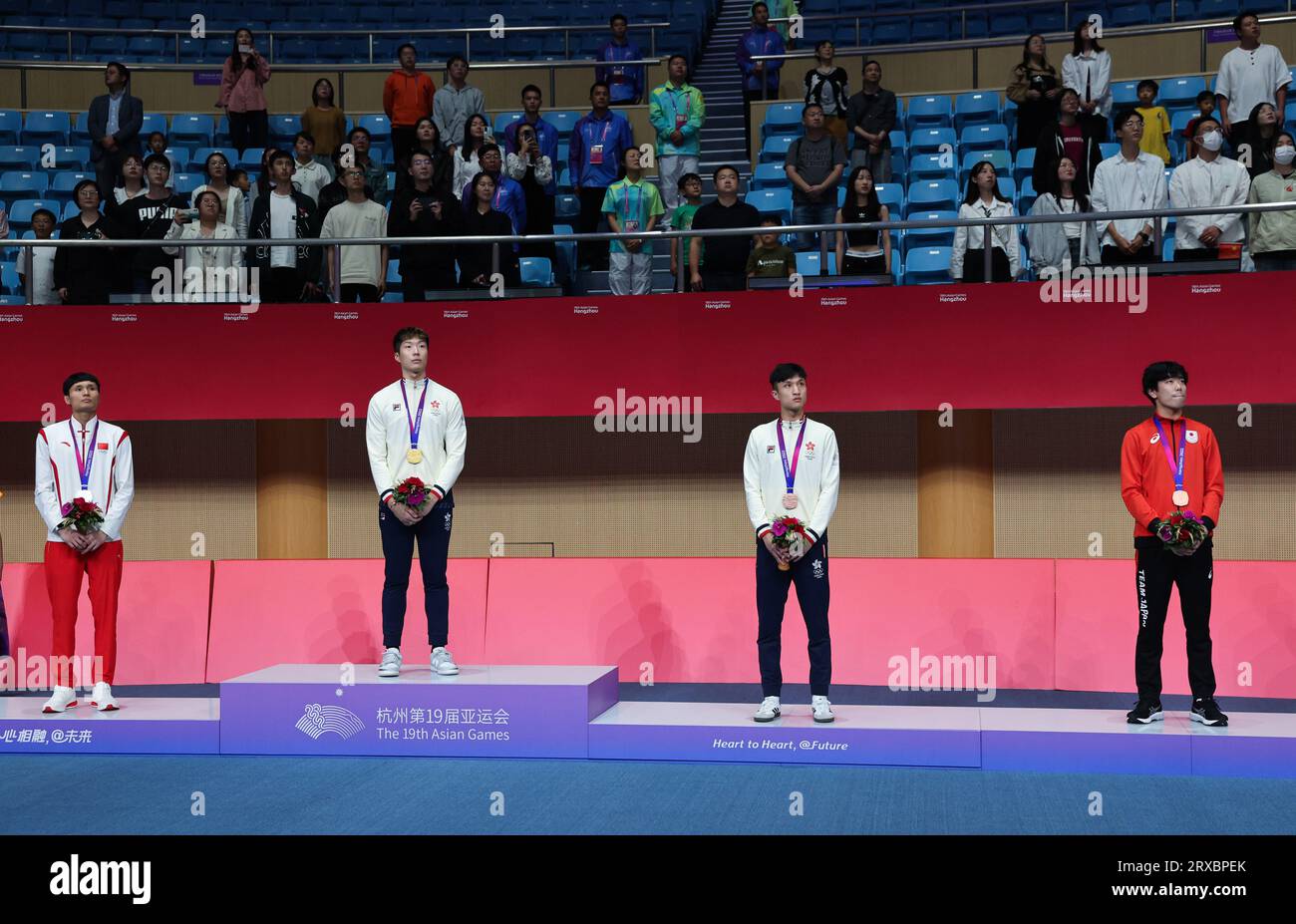 Hangzhou, China's Zhejiang Province. 24th Sep, 2023. Silver medalist ...