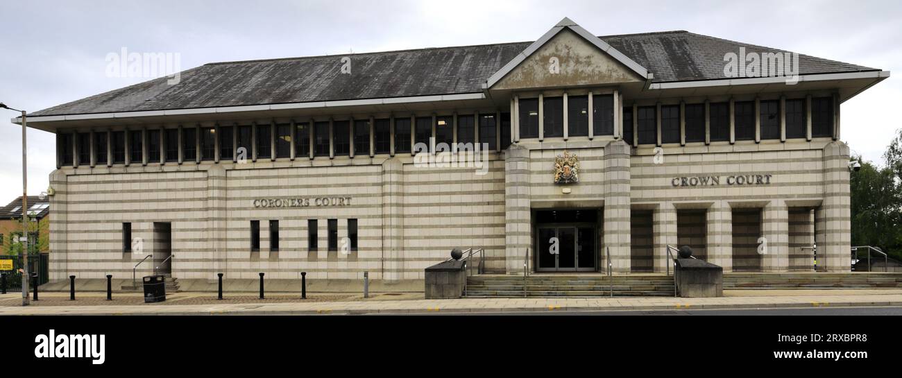 The Crown Court building, Doncaster town, South Yorkshire, England, UK ...
