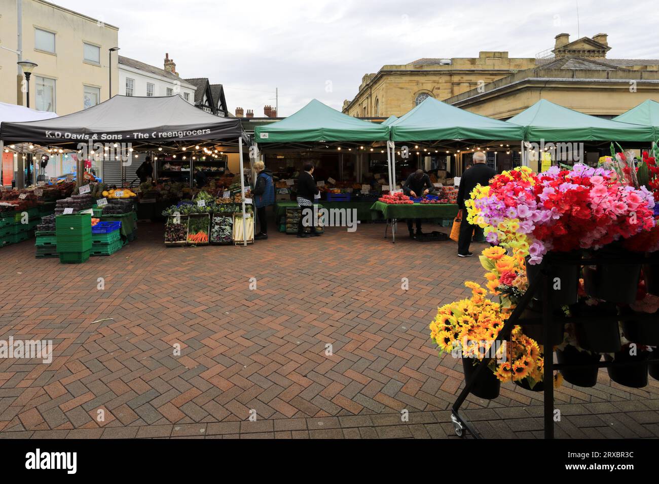 The Market area in Doncaster, South Yorkshire, England, UK Stock Photo ...