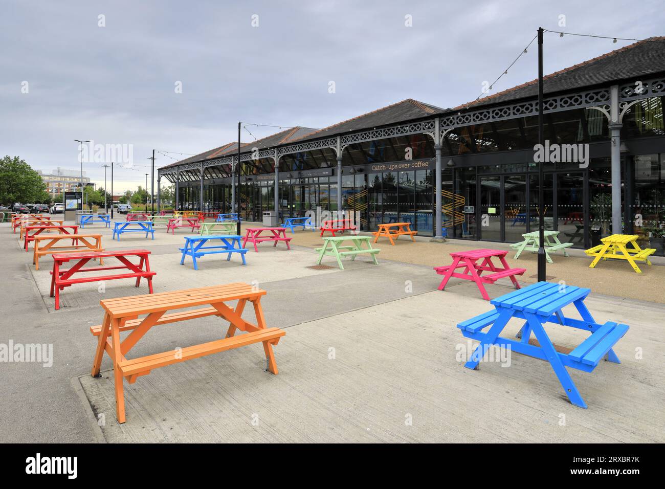 The Market area in Doncaster, South Yorkshire, England, UK Stock Photo ...