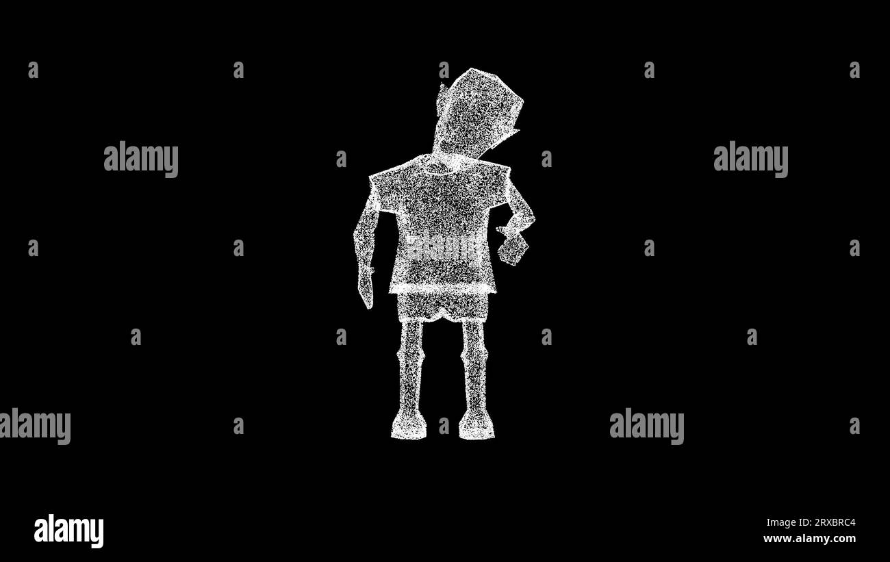 3d zombie rotates on black hi-res stock photography and images - Alamy