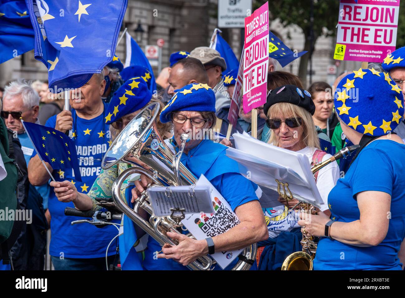 National Rejoin March II in London, UK. Protest rally campaigning for ...