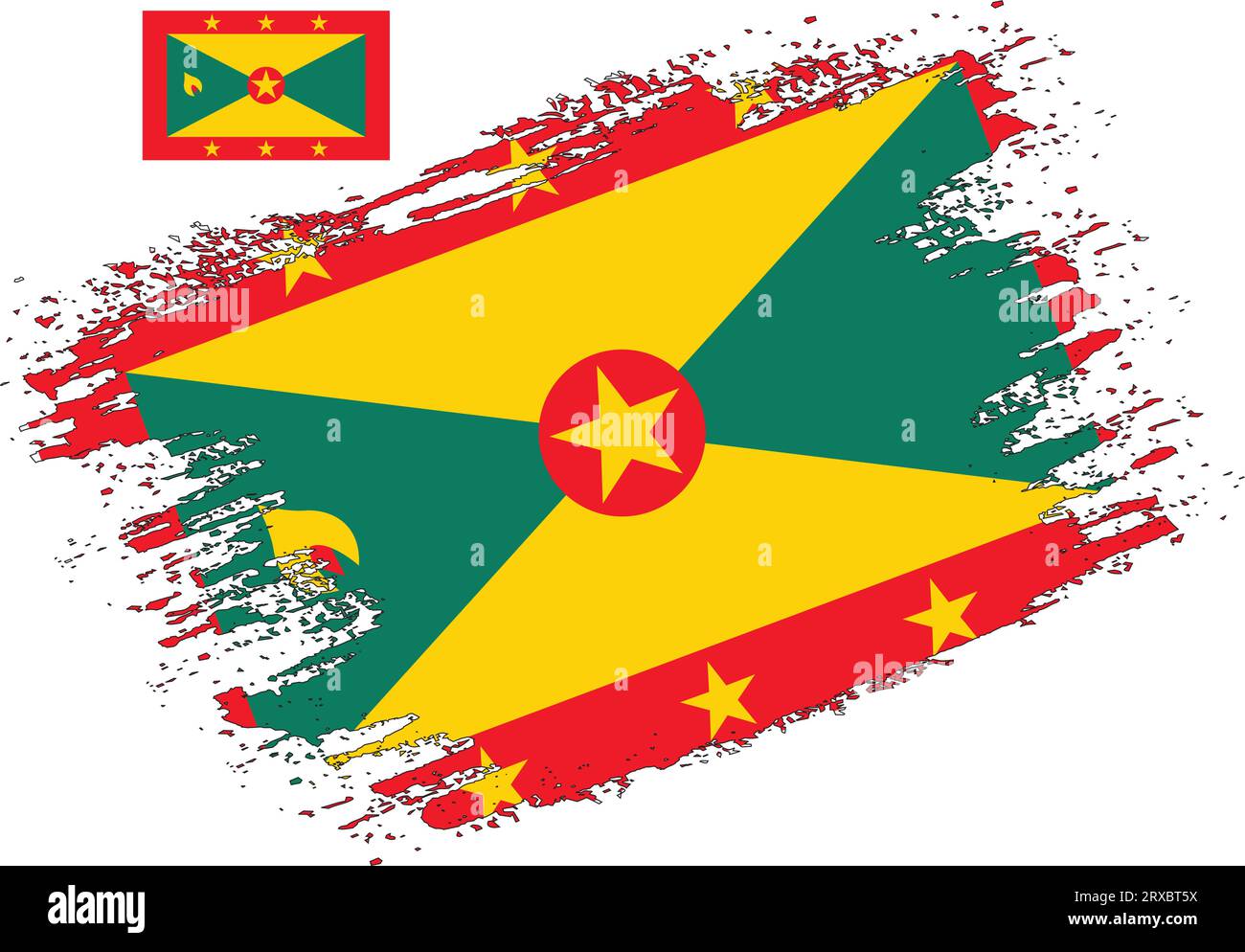 Brush Design Grenada Flag Vector Stock Vector Image & Art - Alamy