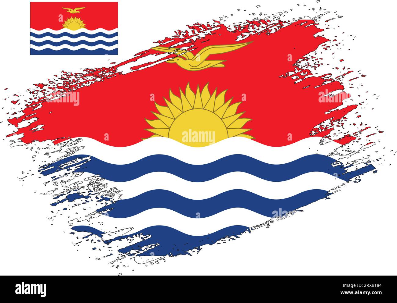 Brush Design Kiribati Flag Vector Stock Vector Image & Art - Alamy