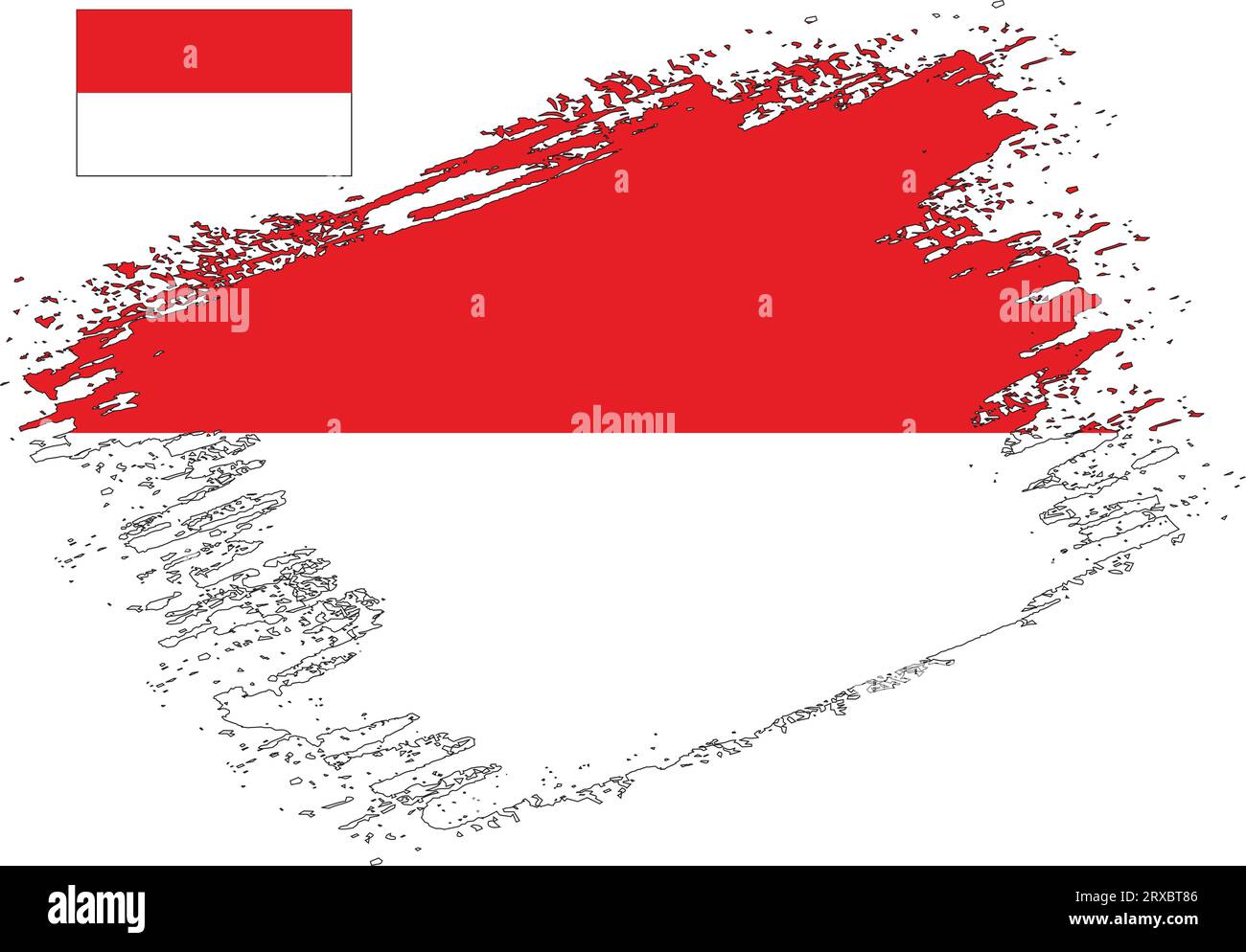 Brush Design Indonesia Flag Vector Stock Vector Image & Art - Alamy