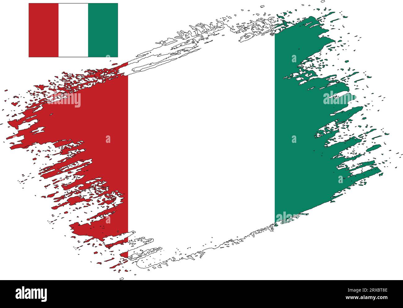 Brush Design Italy Flag Vector Stock Vector Image & Art - Alamy