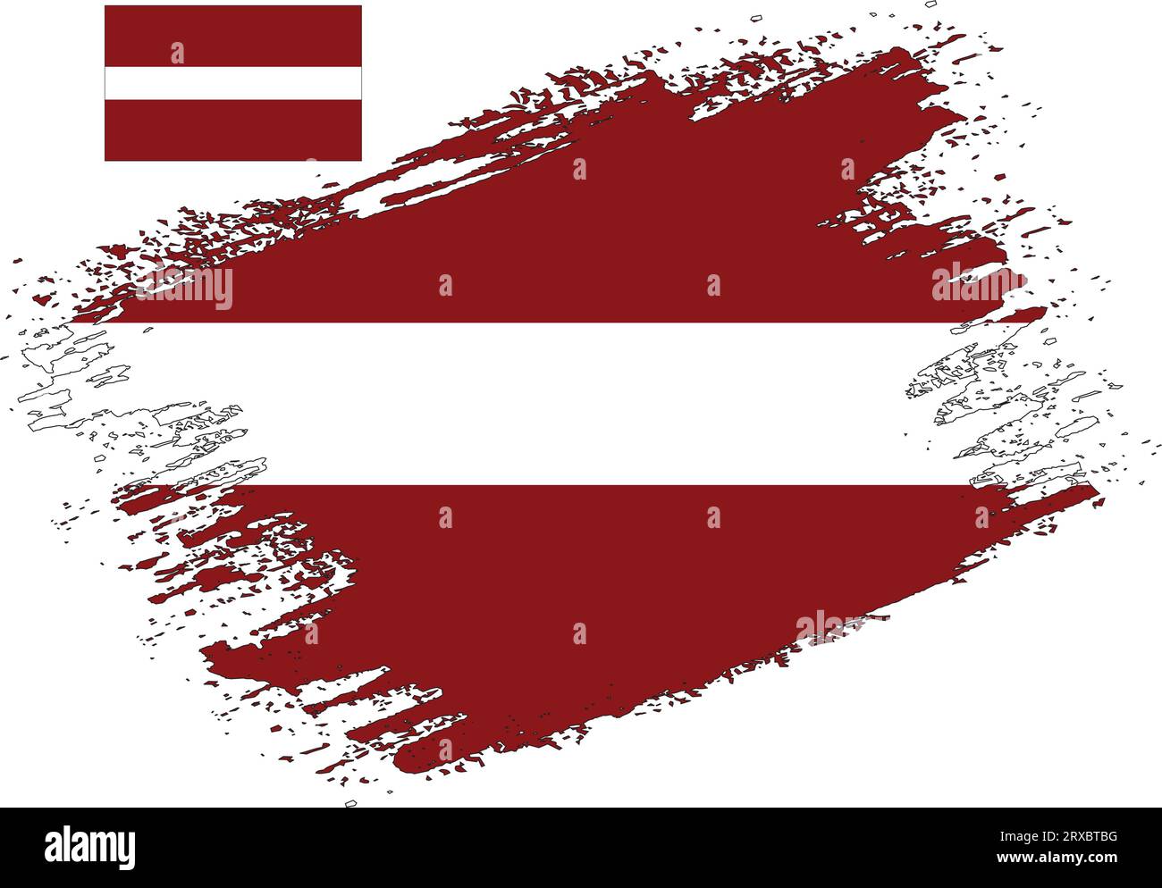 Banner flag latvia united Cut Out Stock Images & Pictures - Alamy
