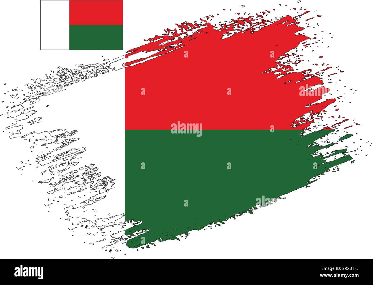 Madagascar republic flag hi-res stock photography and images - Alamy