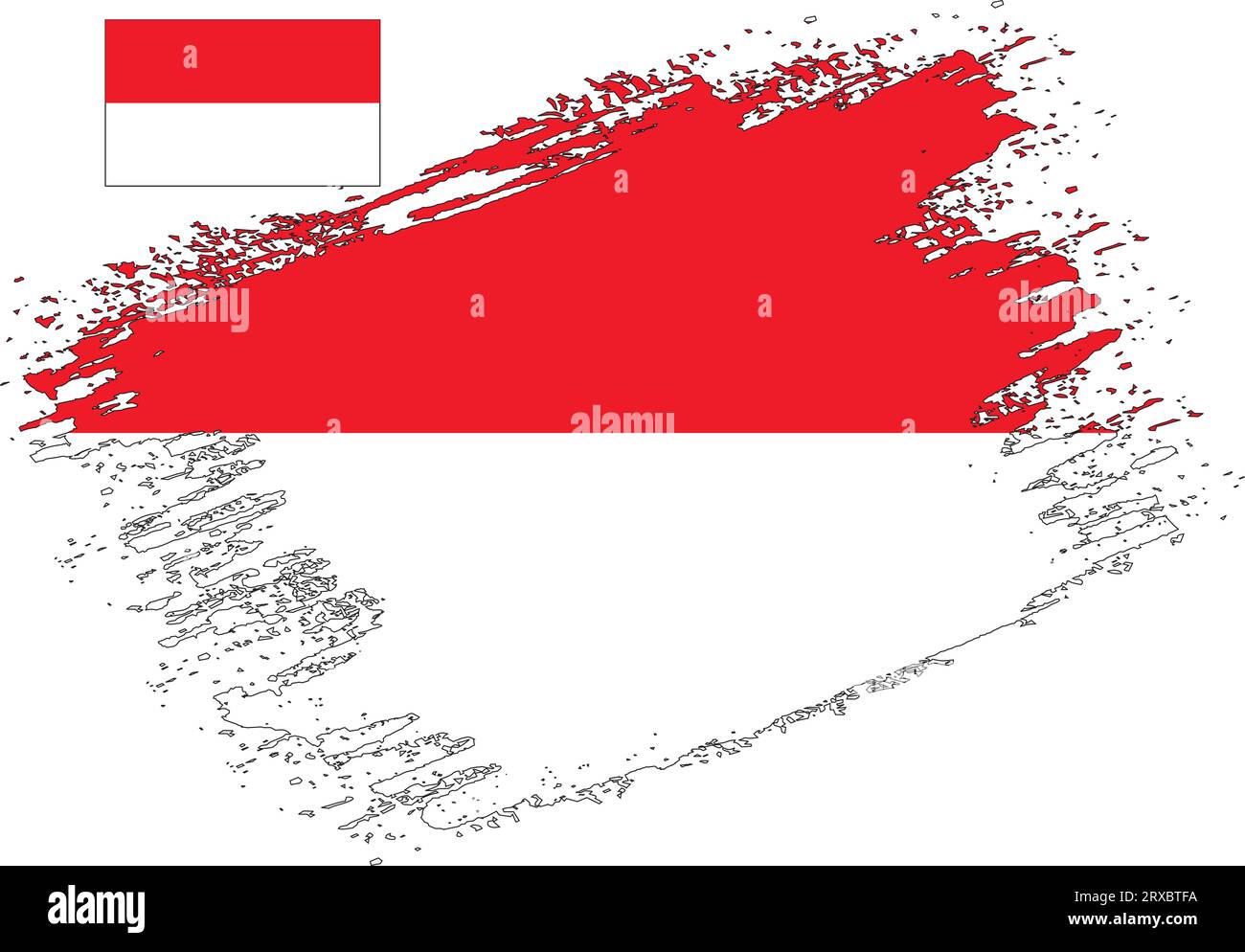 Brush Design Monaco Flag Vector Stock Vector Image & Art - Alamy