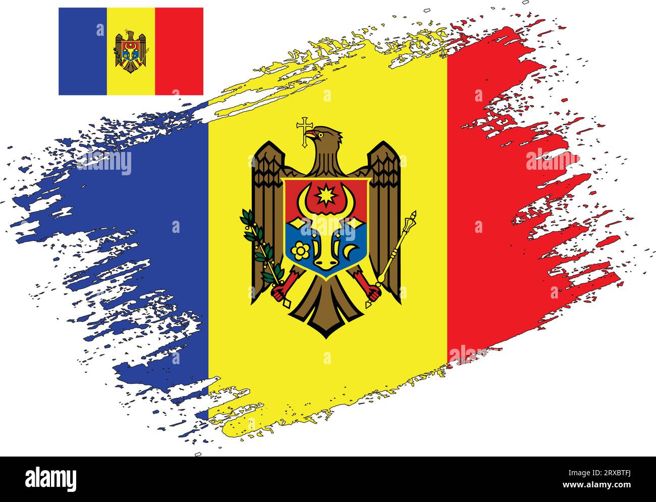 Brush Design Moldova Flag Vector Stock Vector Image & Art - Alamy