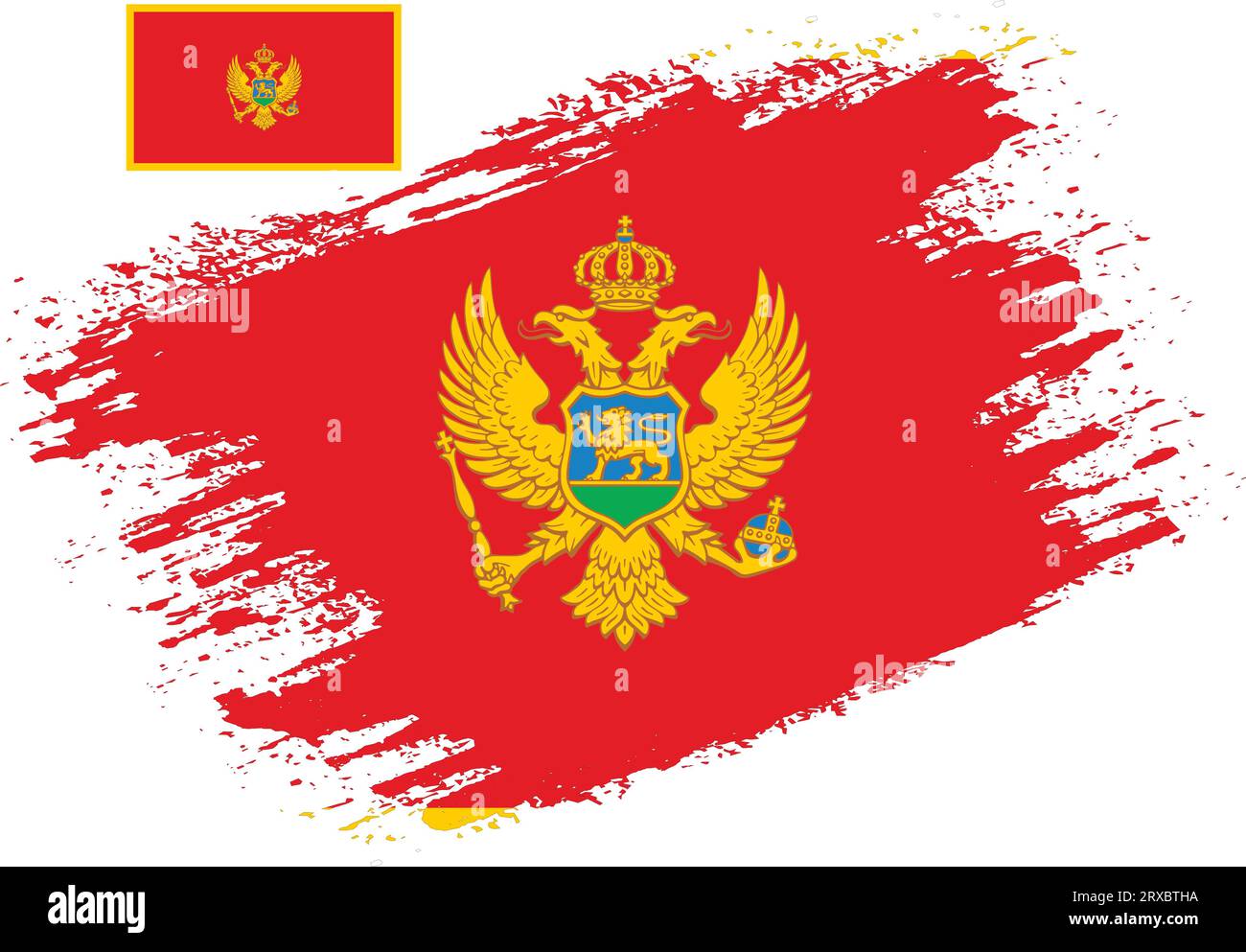 Independence day of montenegro Stock Vector Images - Alamy
