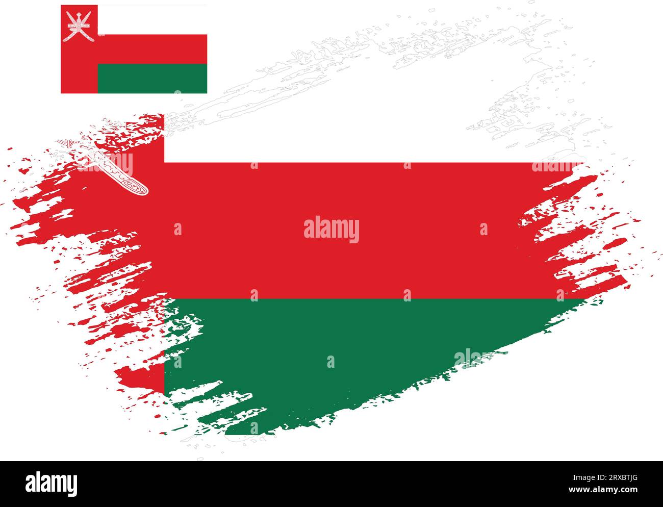 Brush Design Oman Flag Vector Stock Vector Image & Art - Alamy