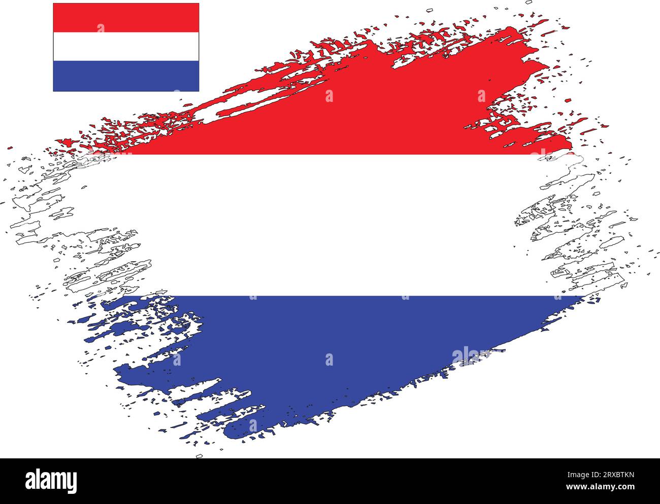 Netherlands flag brush hi-res stock photography and images - Alamy