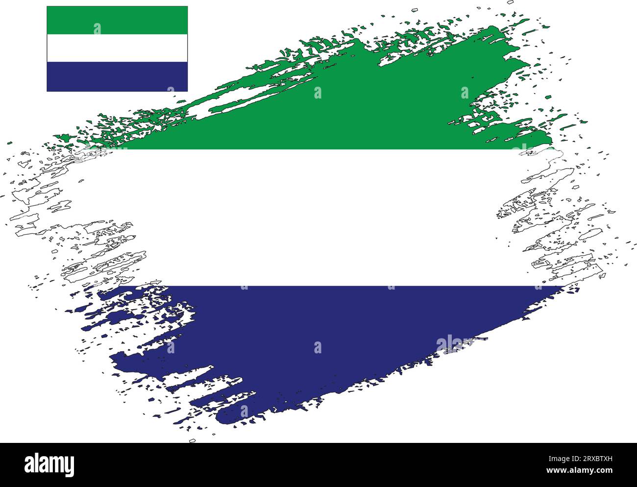 Brush Design Sierra Leone Flag Vector Stock Vector Image & Art - Alamy