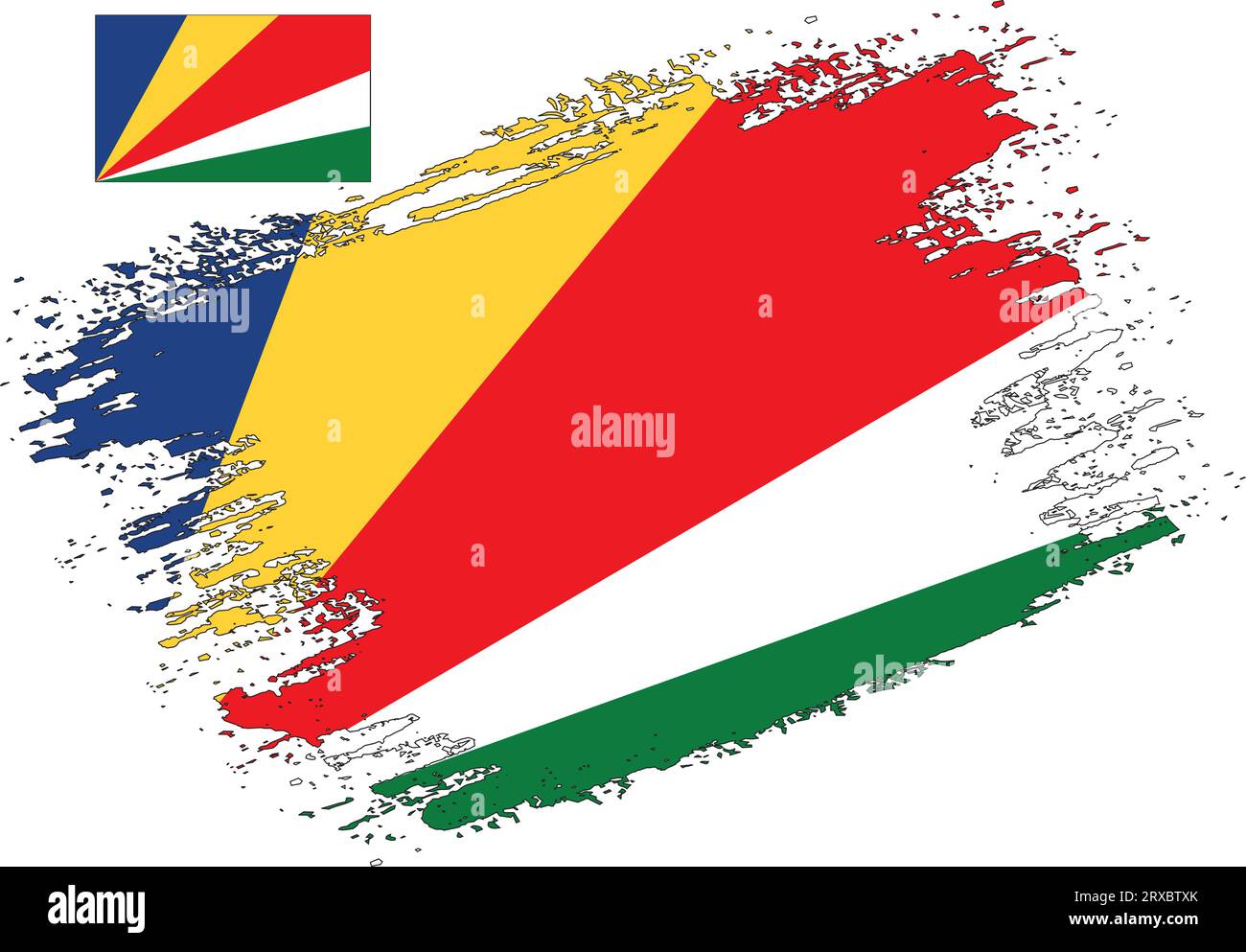 Brush Design Seychelles Flag Vector Stock Vector Image & Art - Alamy
