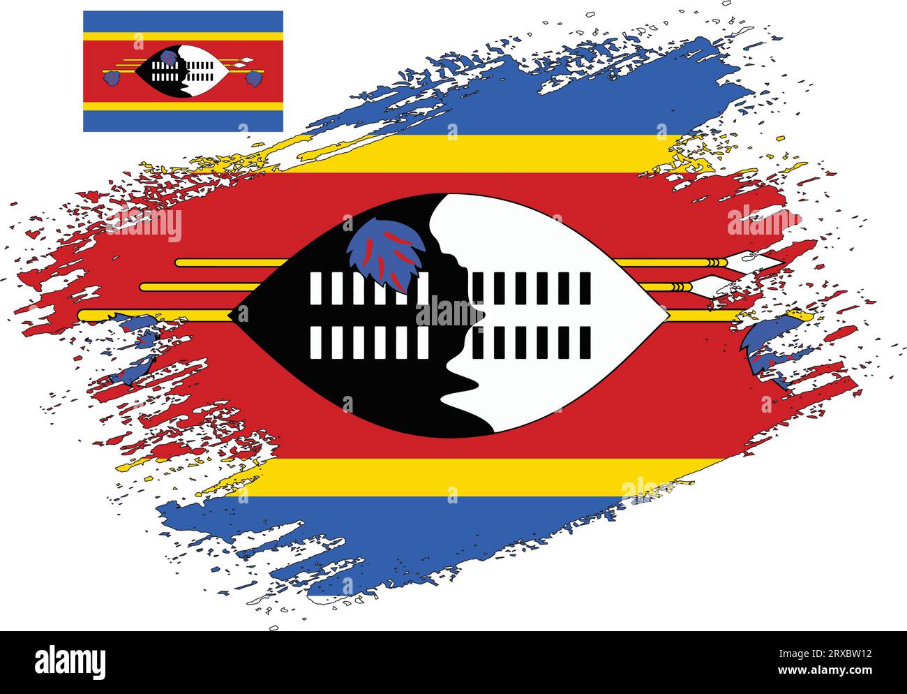 Brush Design Swaziland Flag Vector Stock Vector Image & Art - Alamy
