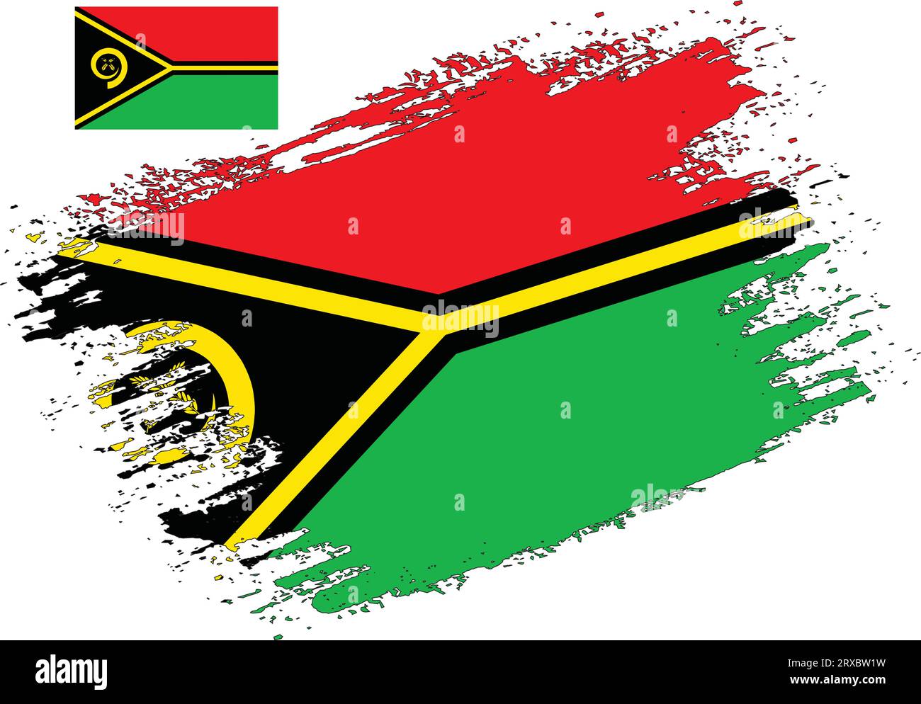 Brush Design Vanuatu Flag Vector Stock Vector Image & Art - Alamy