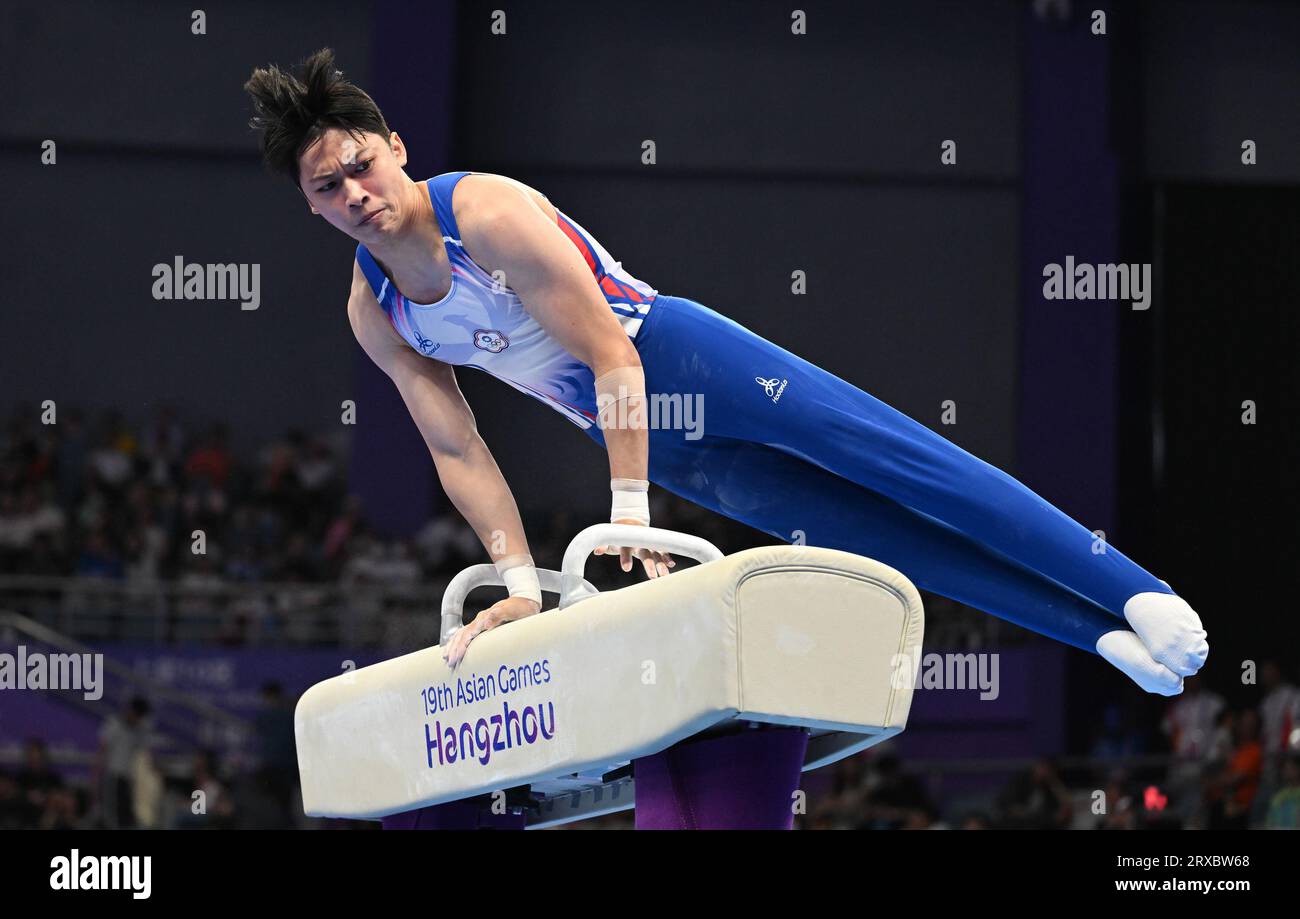 Hangzhou, China's Zhejiang Province. 24th Sep, 2023. Shiao Yu-Jan of ...