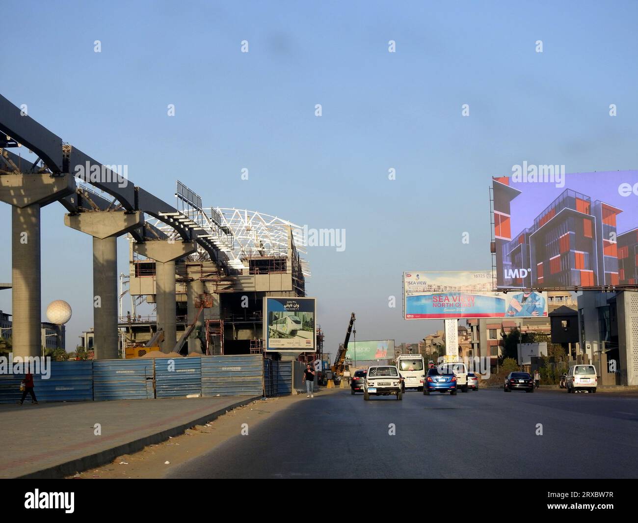 Cairo, Egypt, August 30 2023: Construction site of Cairo Egyptian ...