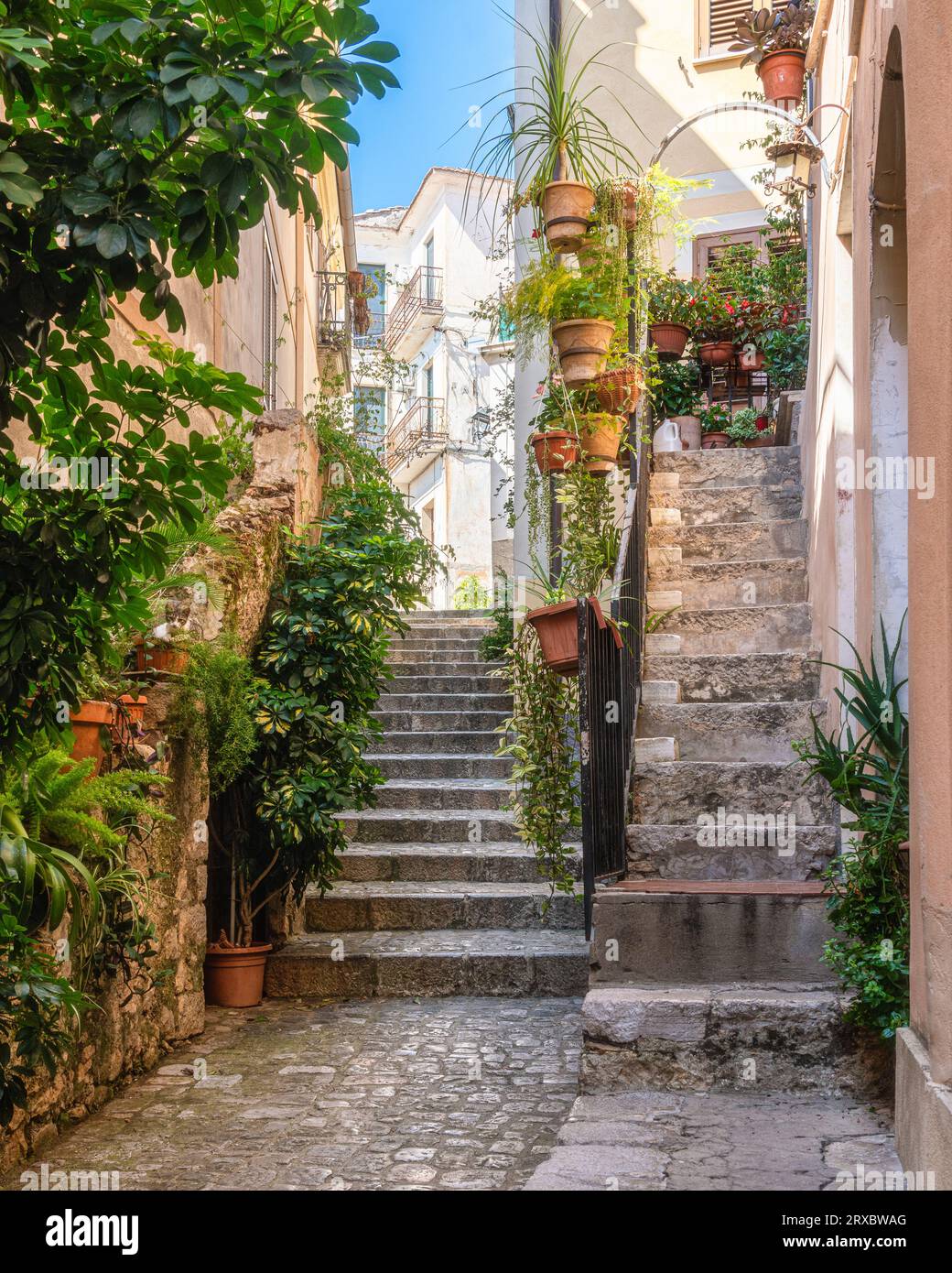 Scenic sight from the beautiful village of Monte San Biagio, in the ...
