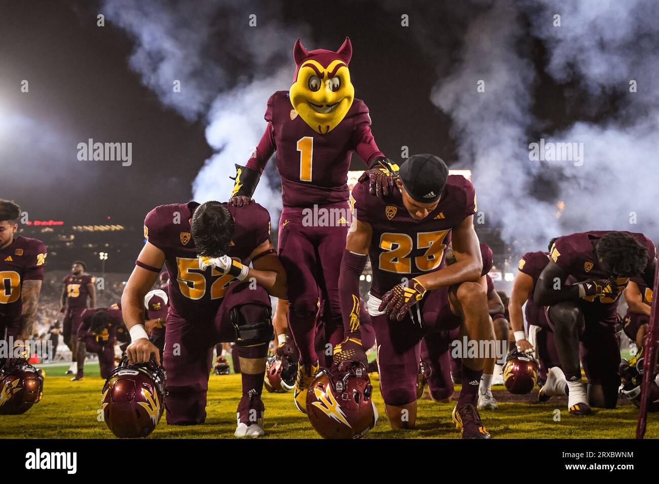 Tempe, United States. 23rd Sep, 2023. Arizona State mascot “Sparky ...