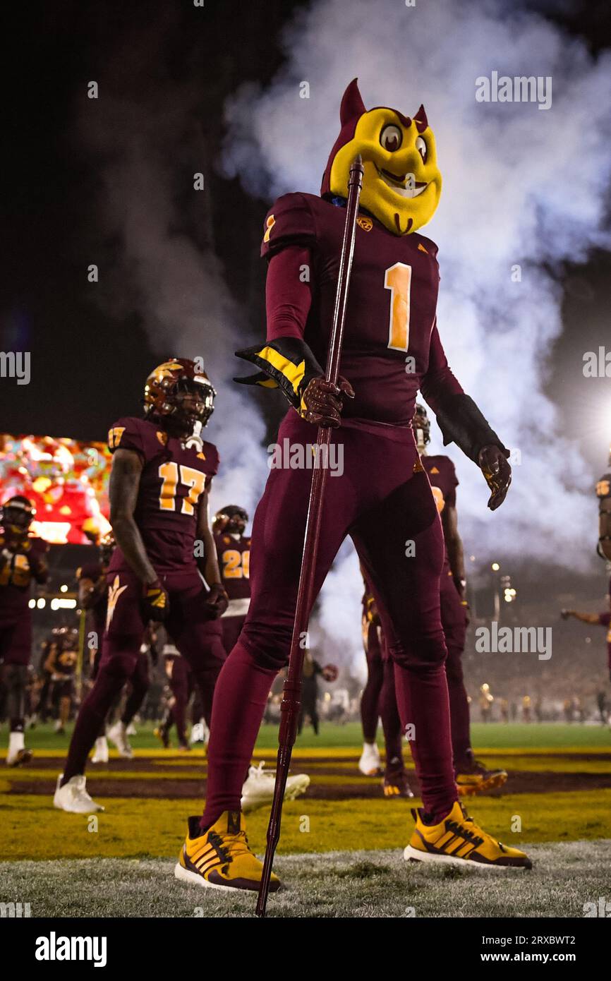 Tempe, United States. 23rd Sep, 2023. Arizona State mascot “Sparky ...