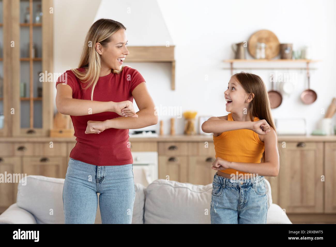 Concept happy childhood mother dancing hi-res stock photography and ...