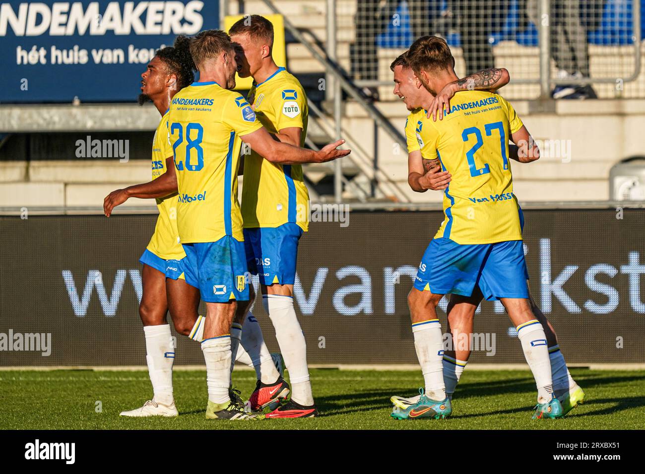Waalwijk, Netherlands. 24th Sep, 2023. WAALWIJK, NETHERLANDS - SEPTEMBER 24: Filip Stevanovic of ...