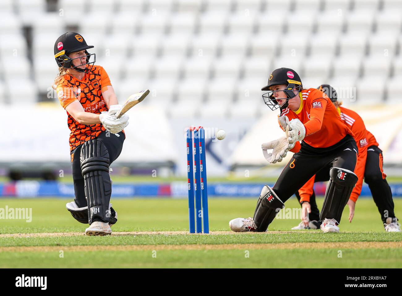 Southern Vipers' Emily Windsor (left) with The Blaze's Sarah Bryce ...