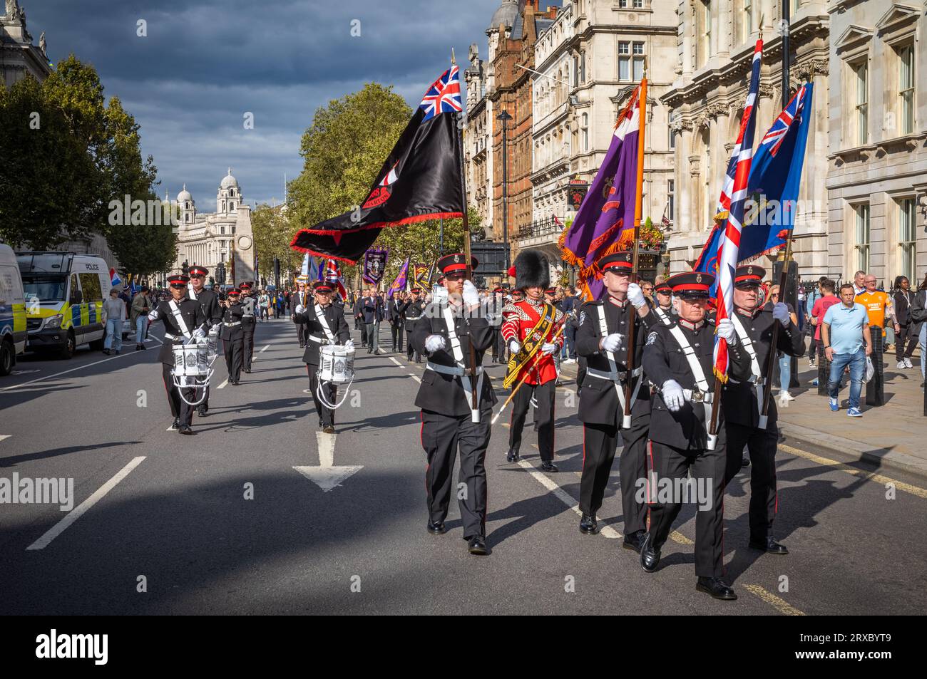 Members of an Irish protestant loyalist paramilitary Ulster Volunteer ...