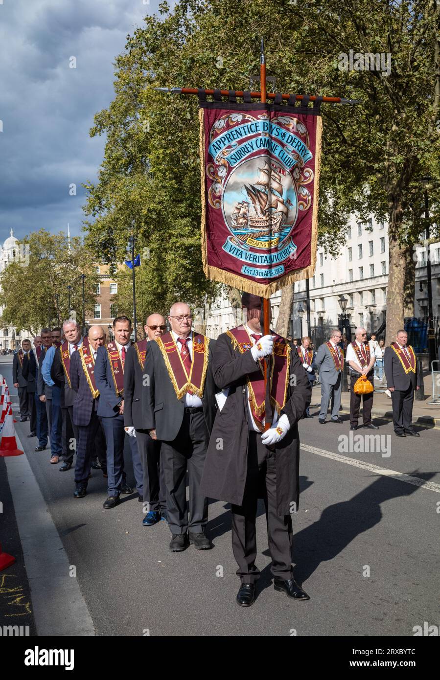 Members of an Irish protestant loyalist group The Apprentice Boys of ...