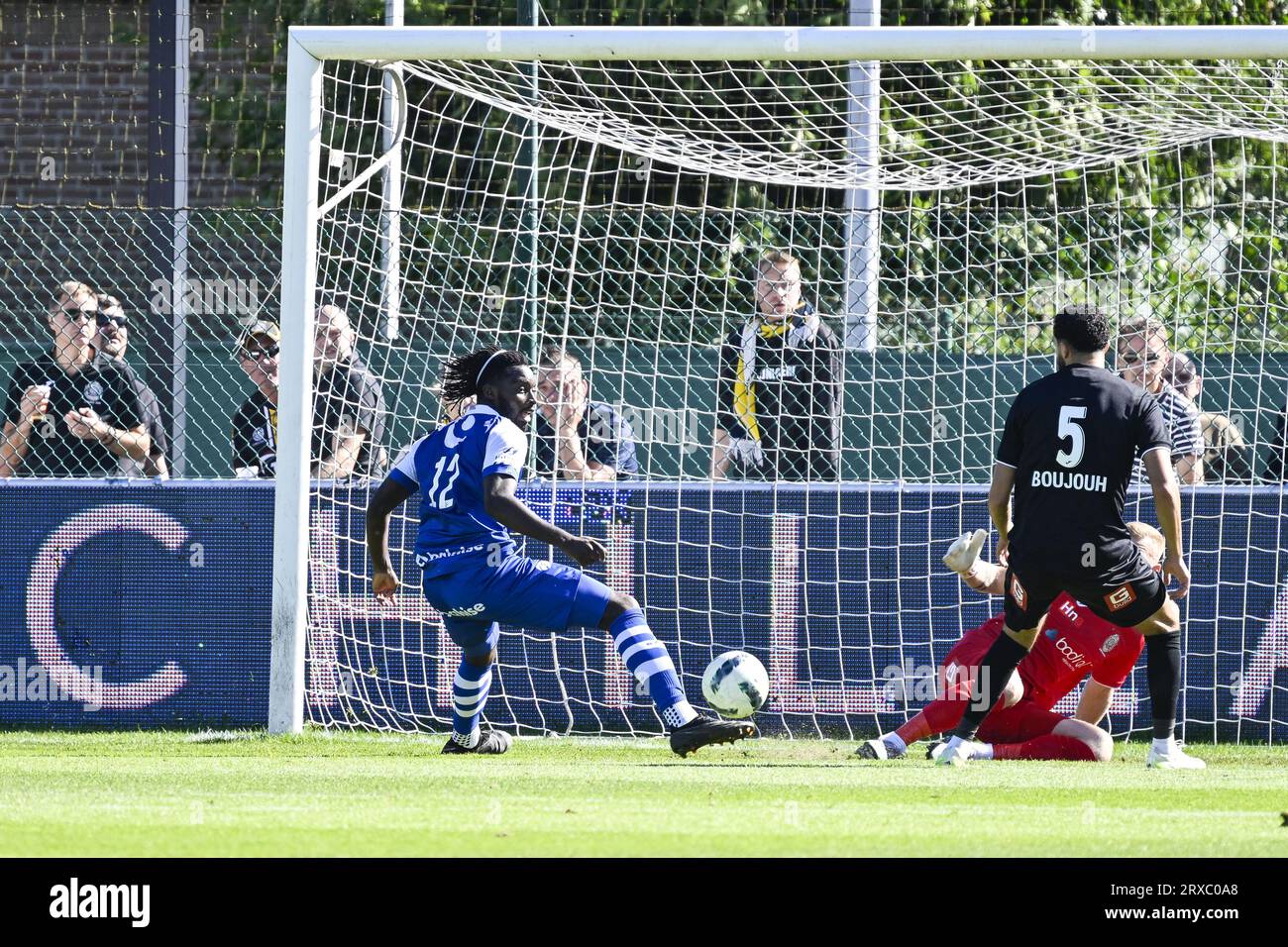 Gent, Belgium. 24th Sep, 2023. Jong KAA Gent's Ahmed Abdullahi pictured ...