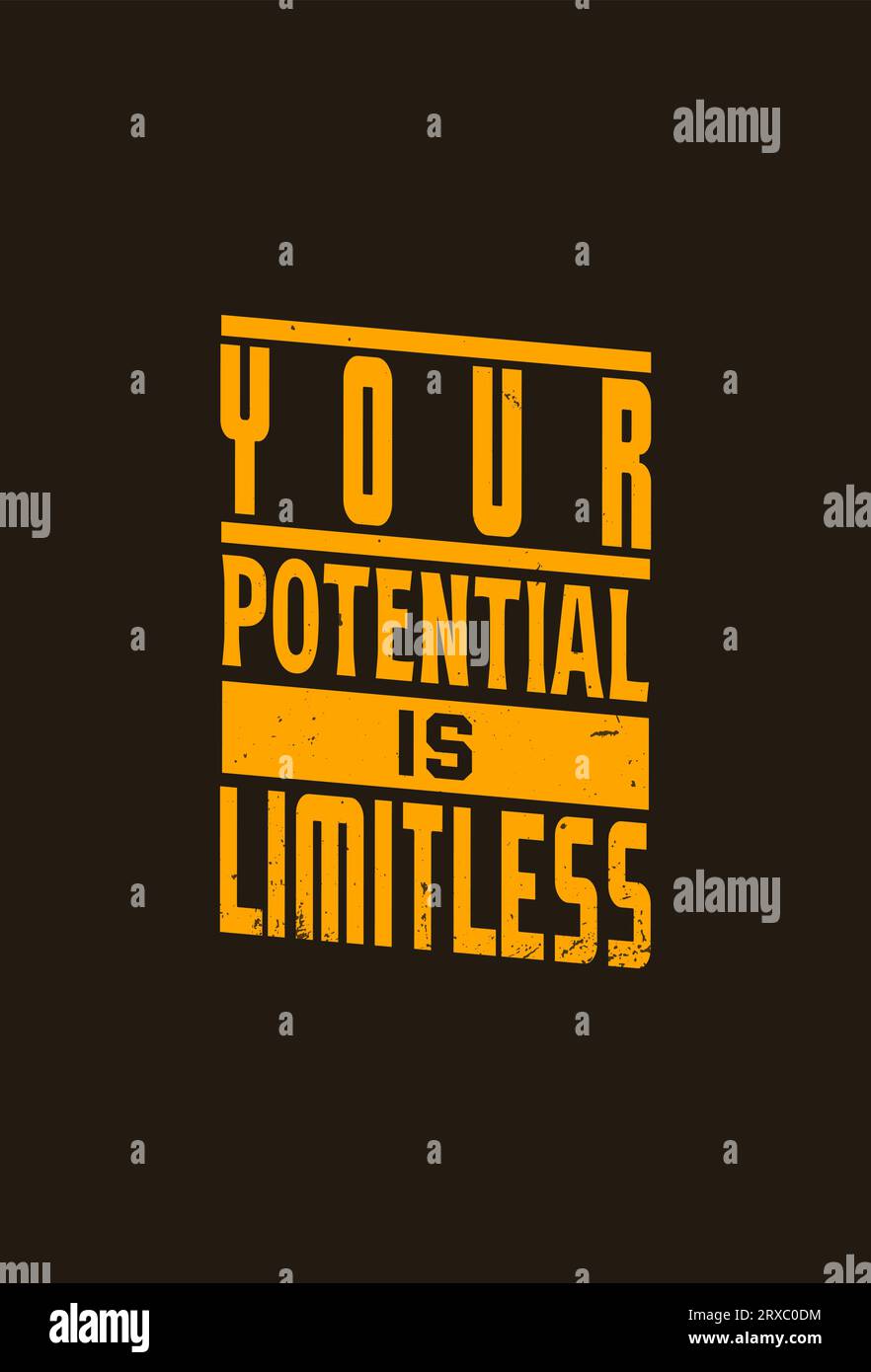 vector yourself motivational typography t shirt design Stock Vector ...