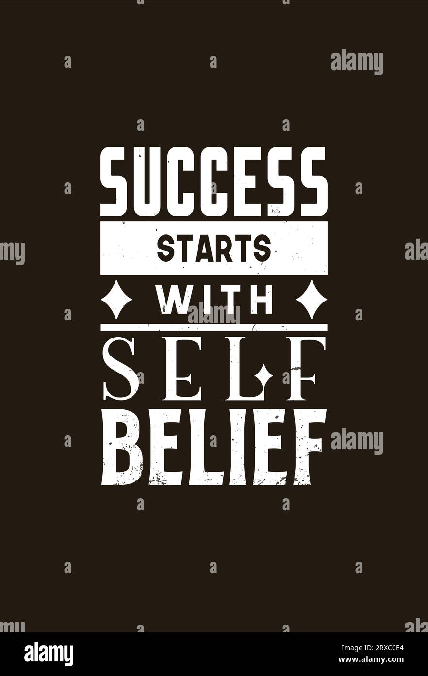 vector yourself motivational typography t shirt design Stock Vector ...