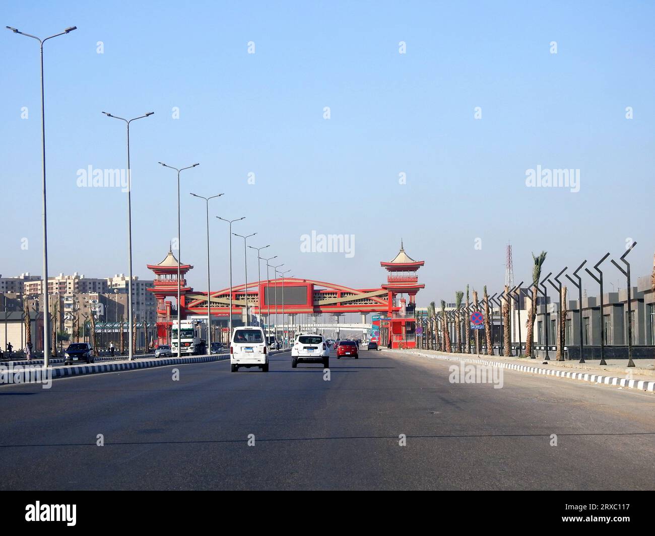 Cairo, Egypt, September 10 2023: Shinzo Abe axis patrol highway in ...