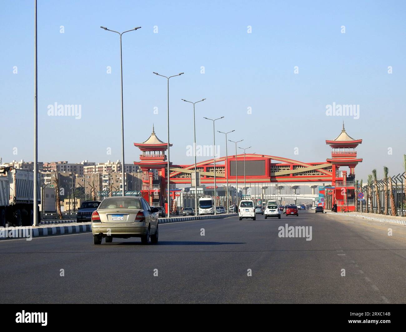 Cairo, Egypt, September 10 2023: Shinzo Abe axis patrol highway in ...