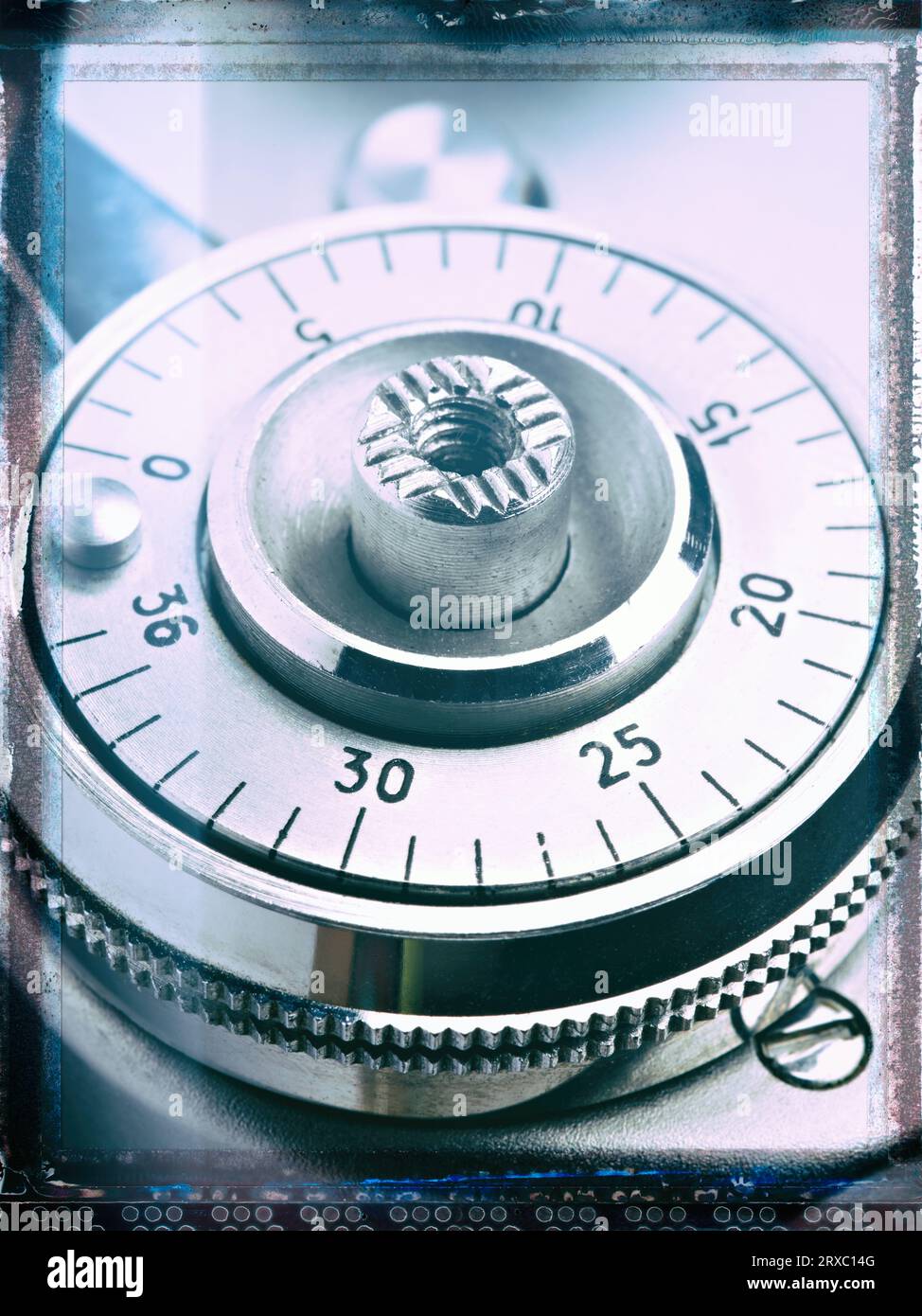 Frame counter on the mechanical lever of the camera shutter cocking ...