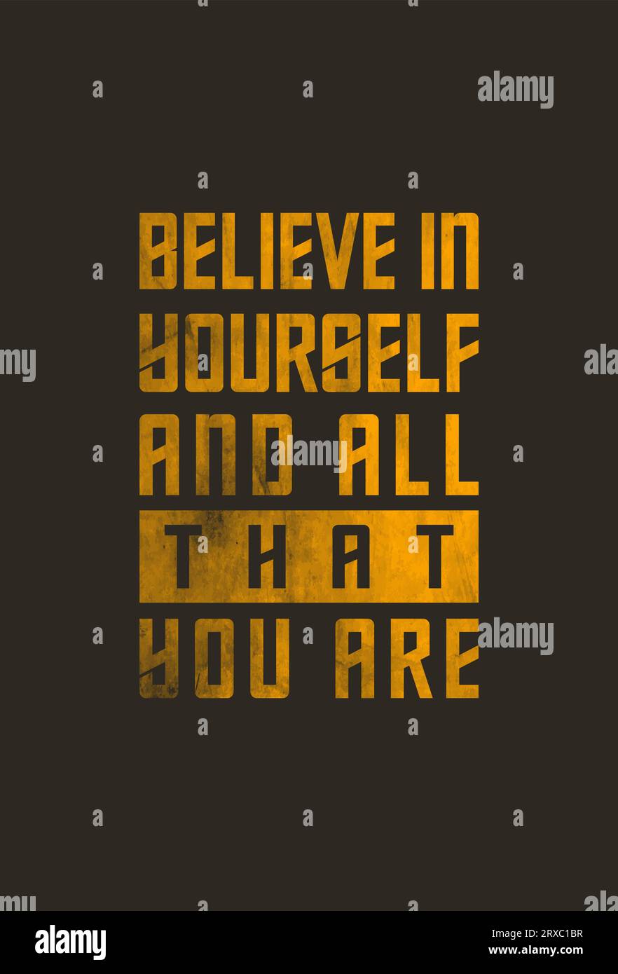 vector motivational typography t shirt design poster Stock Vector Image ...