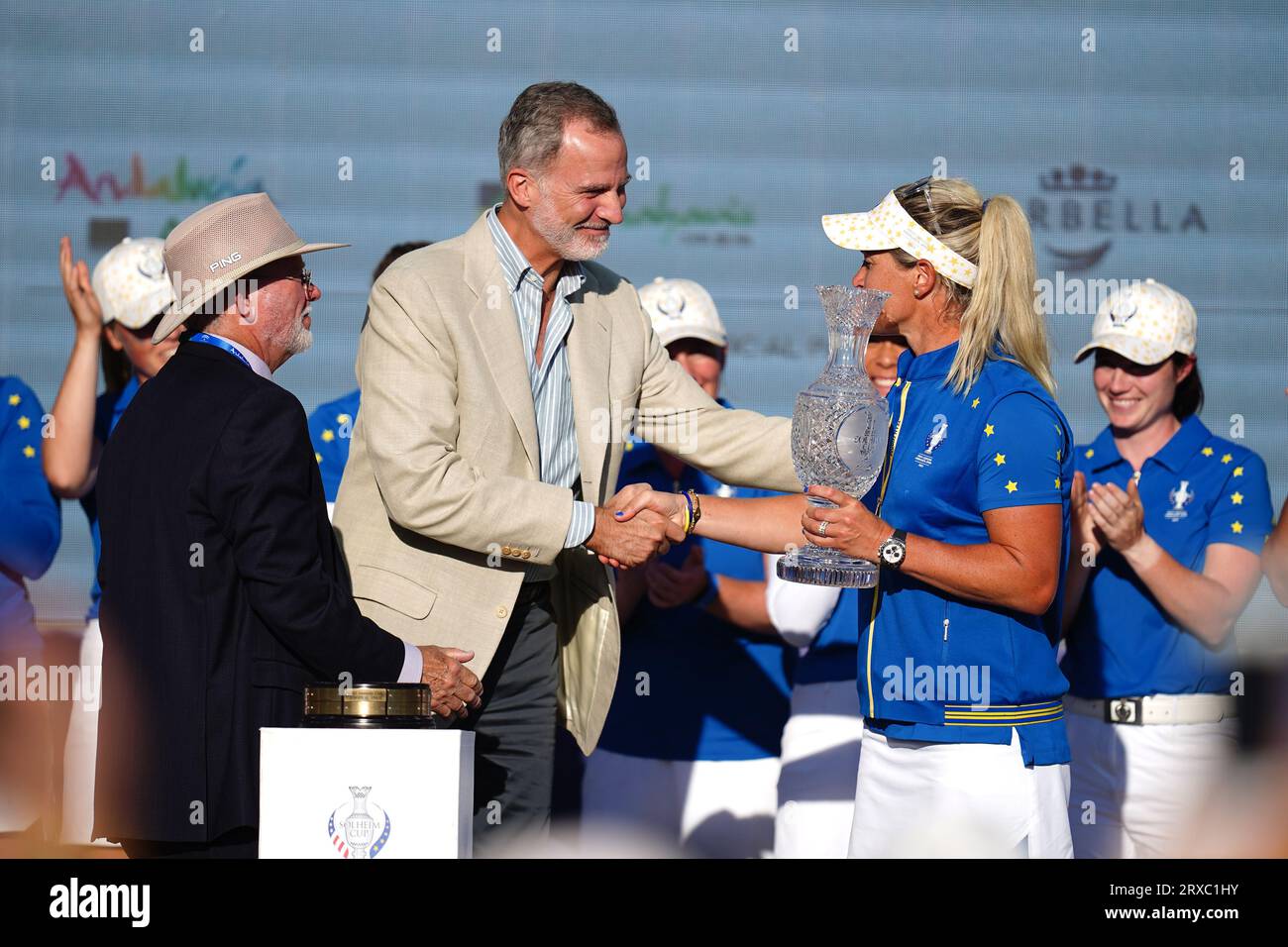 Solheim cup 2023 trophy hi-res stock photography and images - Alamy