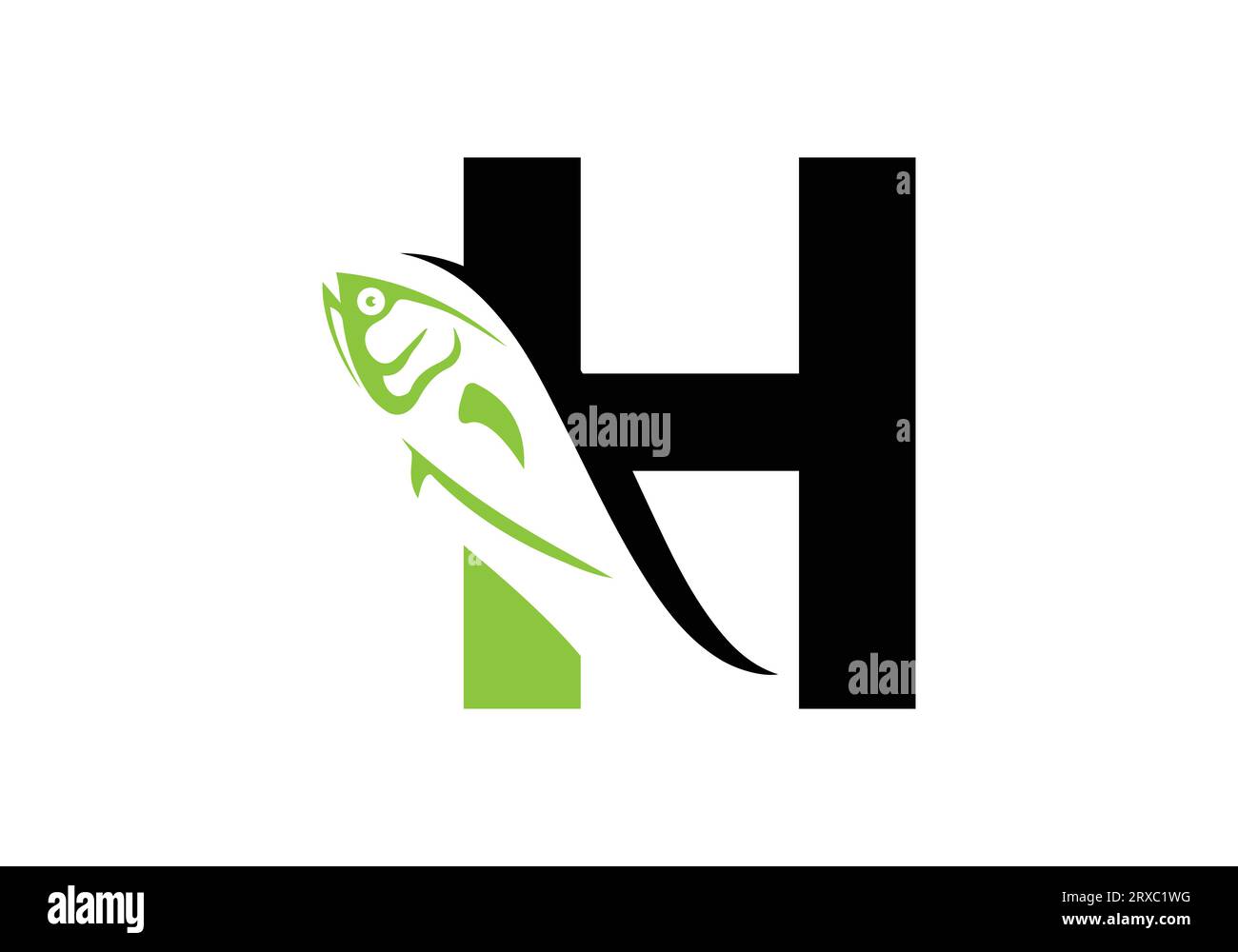H food logo Stock Vector Images - Alamy