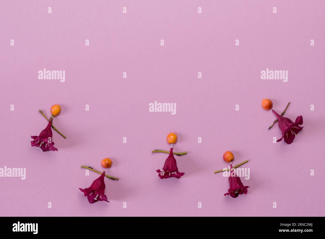 Figures made with flowers hi-res stock photography and images - Alamy