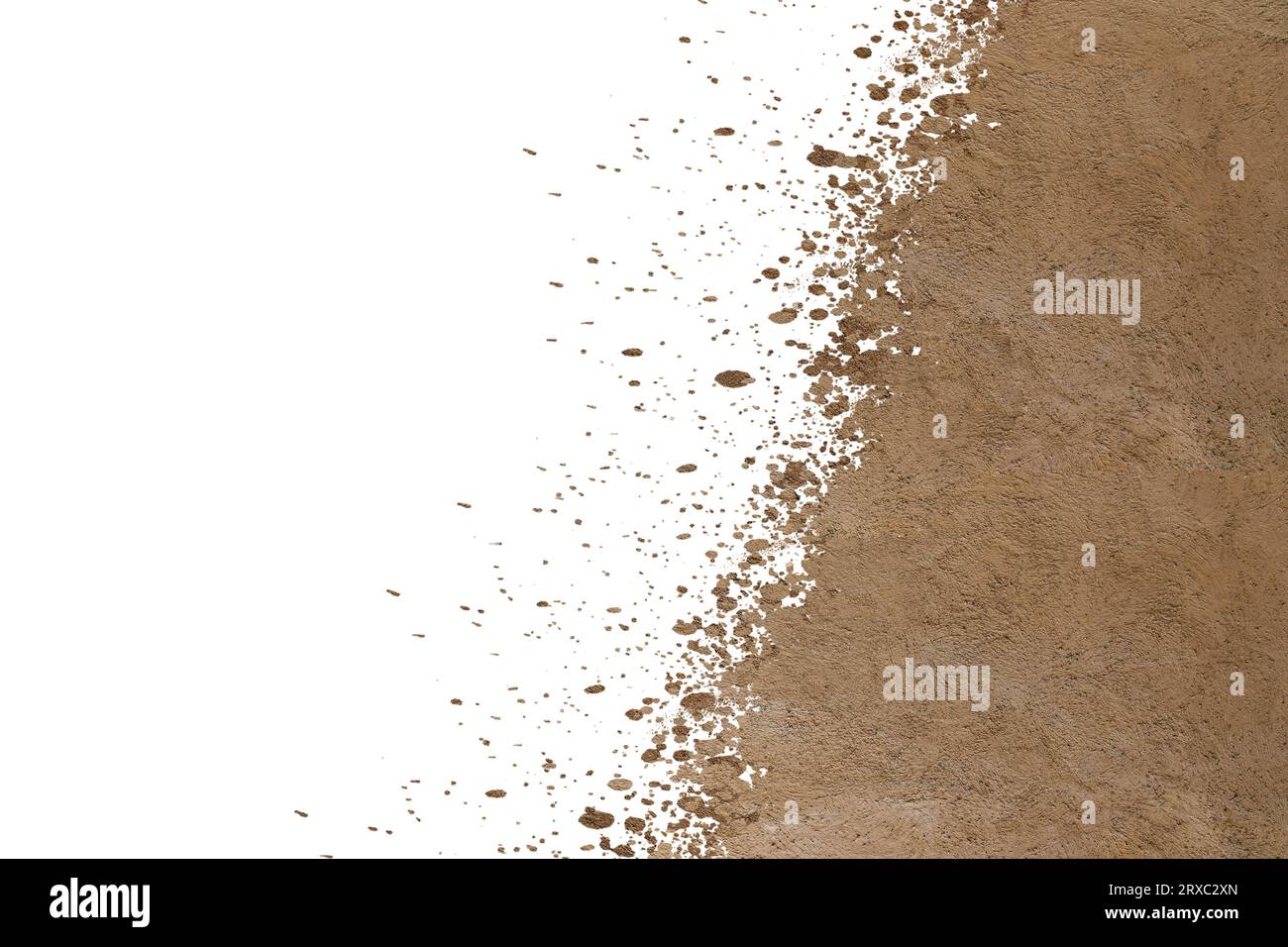 mud splash isolated on white background Stock Photo - Alamy