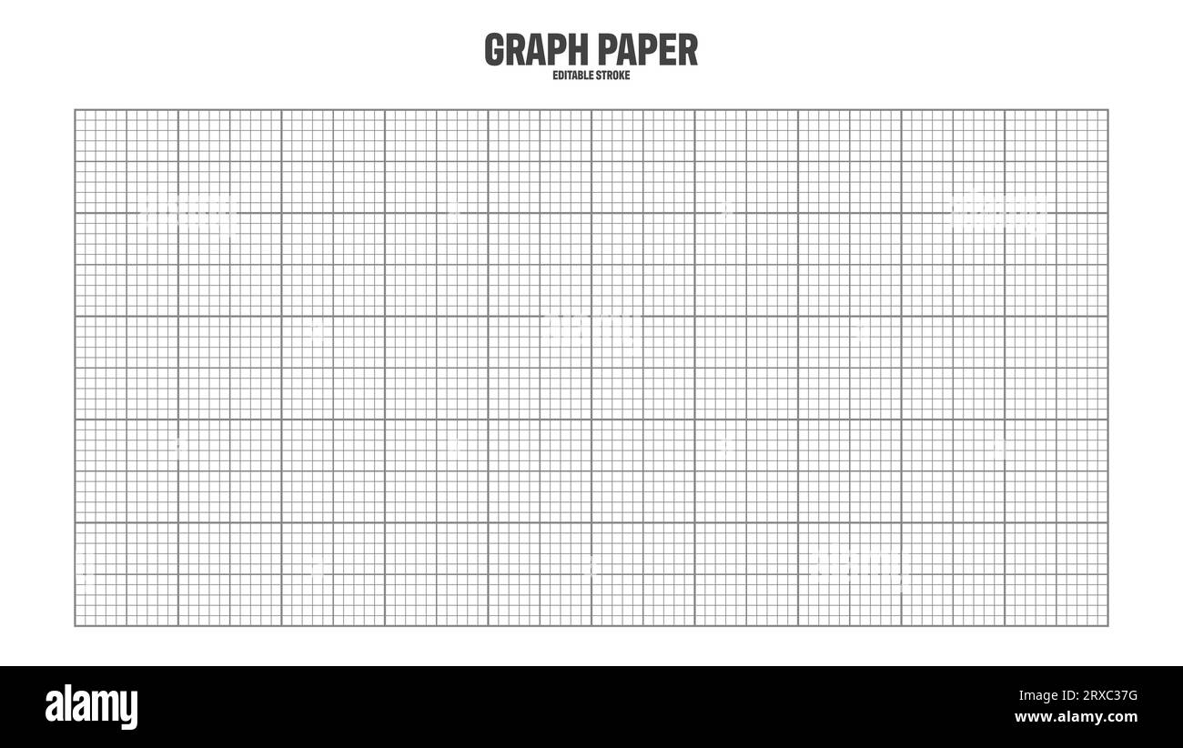 Sheet of graph paper with grid. Millimeter paper texture, geometric ...