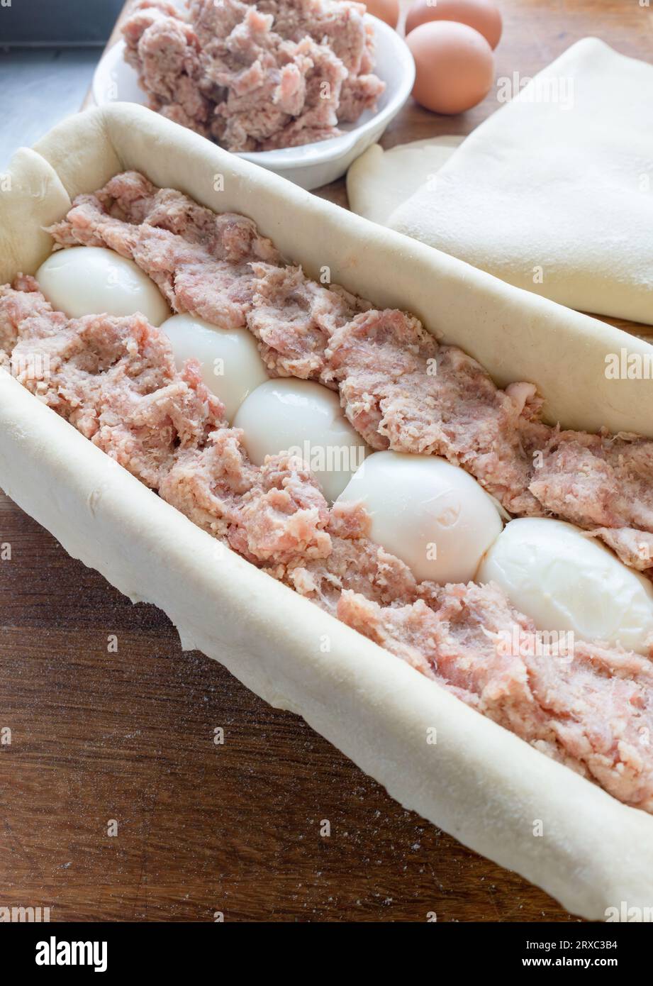 Here is one of the steps involved in creating a Gala Pie. Vertical ...