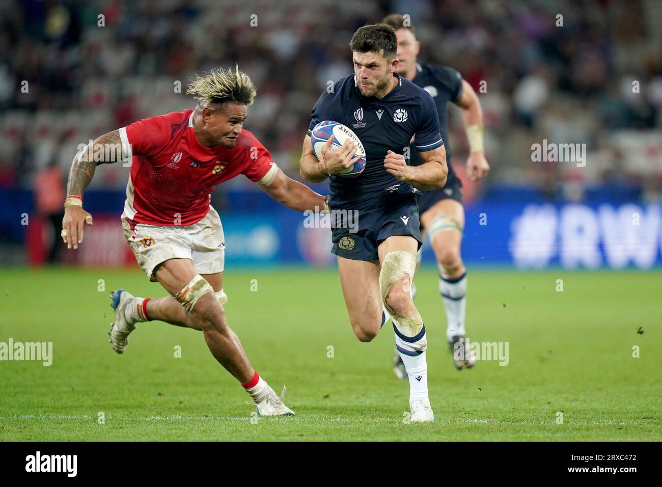 Scotland's Blair Kinghorn in action during the Rugby World Cup 2023 ...
